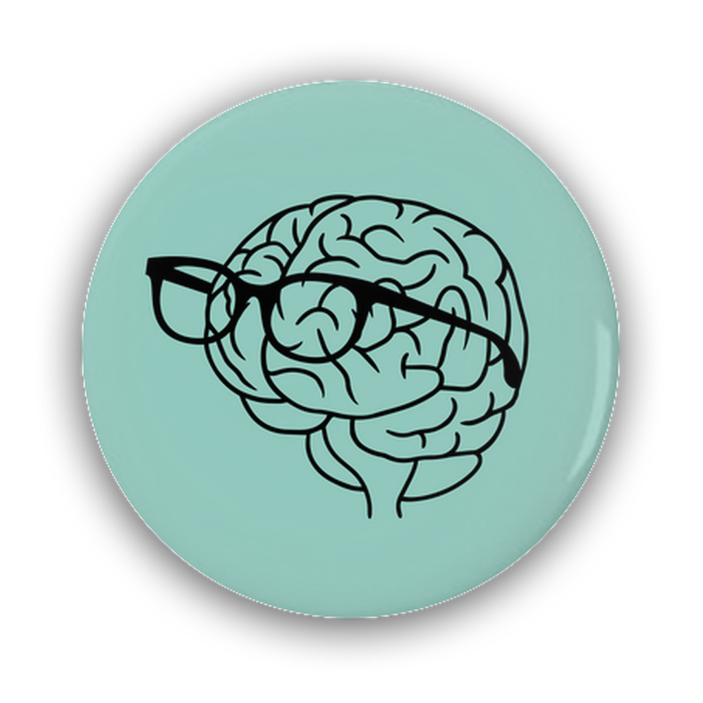 MBB Brain Logo Pin-Back Button – bialikbreakdown